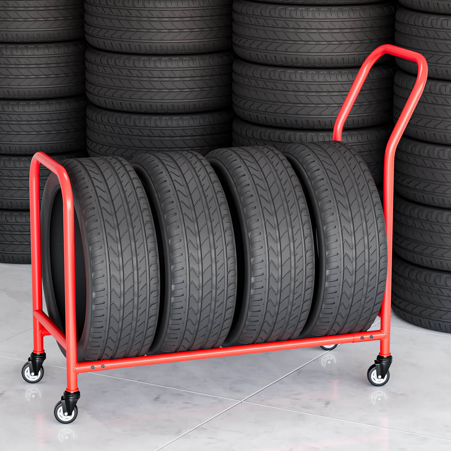 Storage Warehouse Stacking Tire Racks – Hais Display