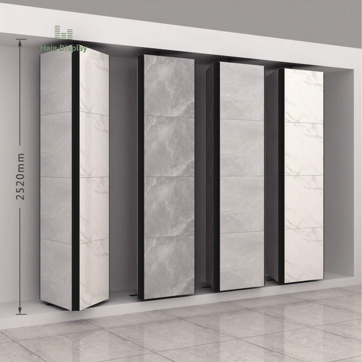 Rotating Tile Sample Displays Rack Stand ｜Hais Display