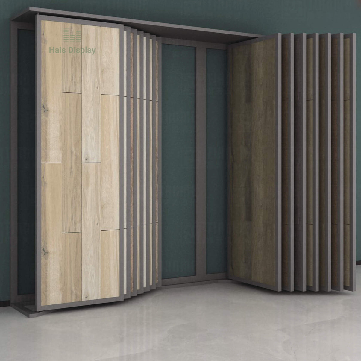 Wood Grain Flip Book Displays Stand – Hais Display