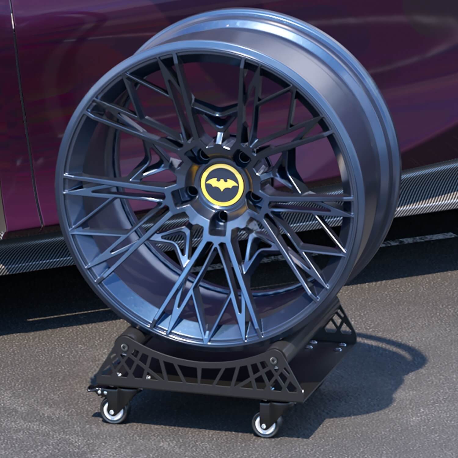 Heavy-Duty Rotating Car Wheel Display Stand – Hais Display