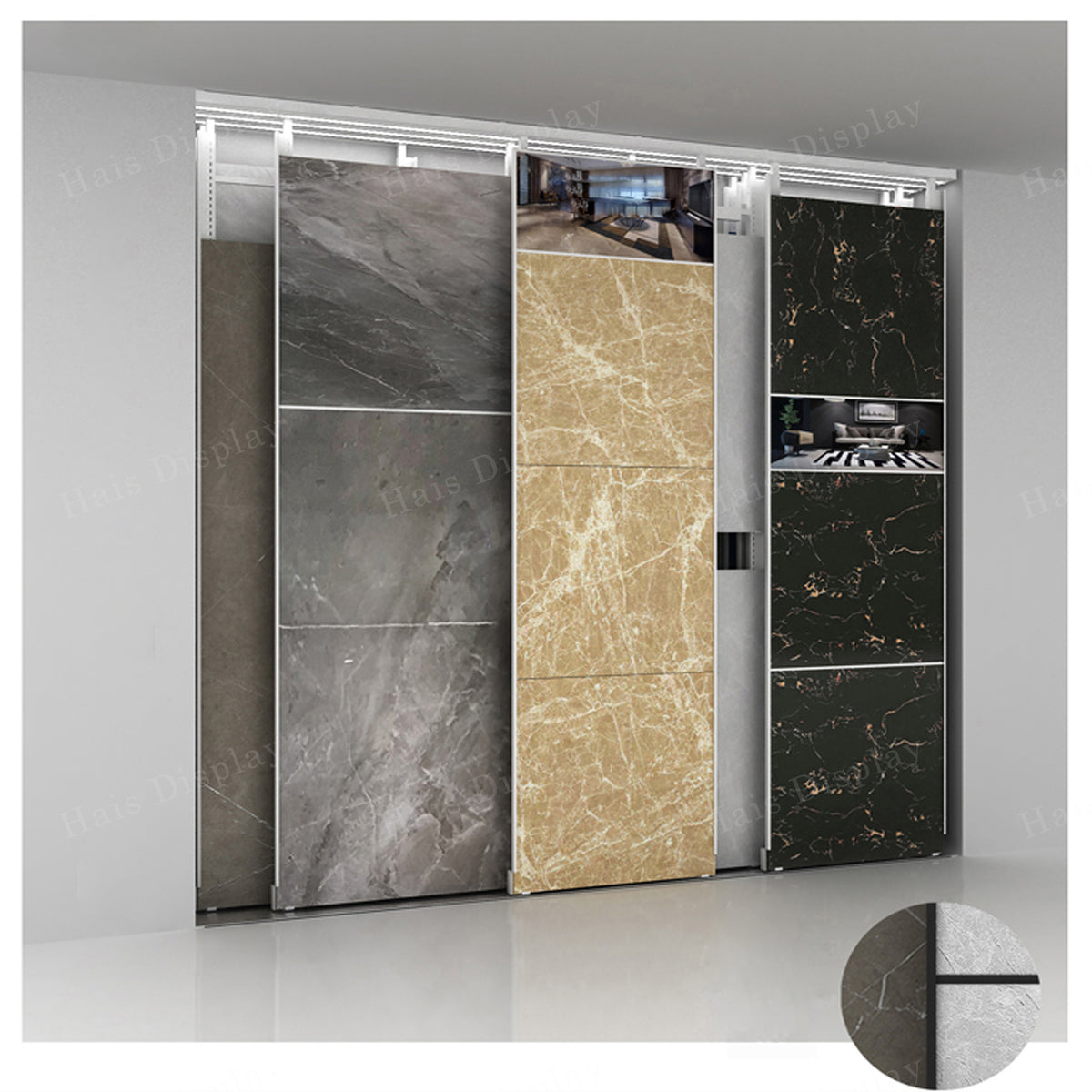 Sliding Ceramic Tile Display Rack - Haisdisplay.com – Hais Display